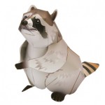 Papercraft recortable del Mapache. – Manualidades a Raudales
