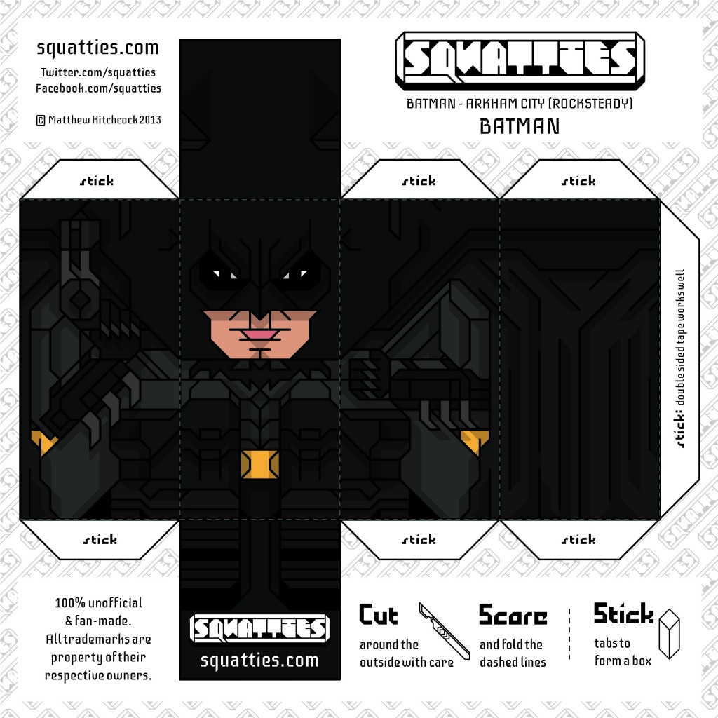 Papercraft de Batman Arkham. - Manualidades a Raudales